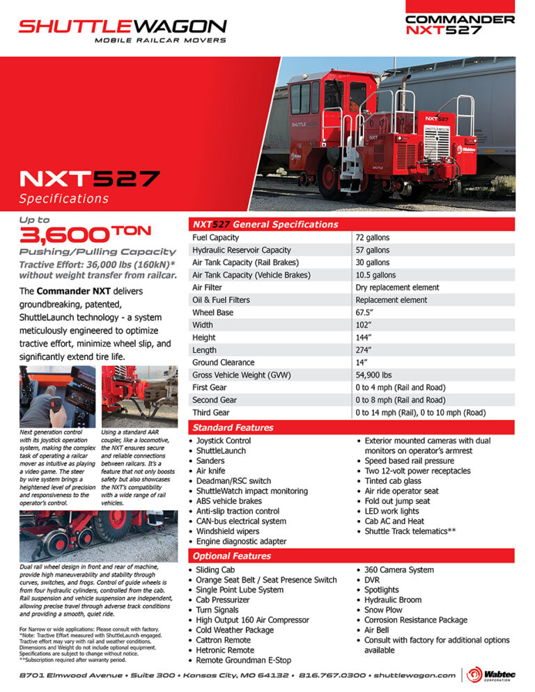 Spec Sheets - ShuttleWagon