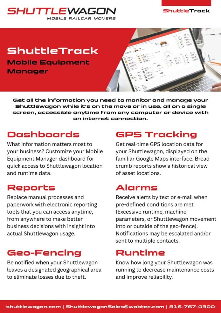 Spec Sheets - ShuttleWagon